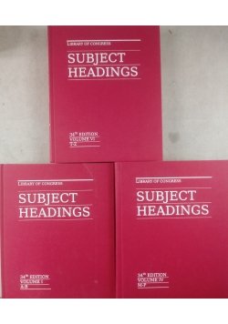 Library of Congress Subject Headings, Tom I, IV, VI - Opracowanie zbiorowe | Książka w Empik