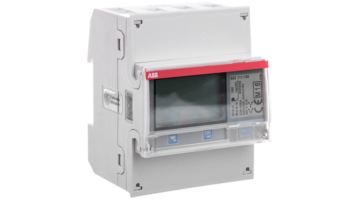 Licznik energii elektrycznej 3-fazowy 65A 380-415V 60Hz B23 111-100 2CMA100163R1000 - ABB ...