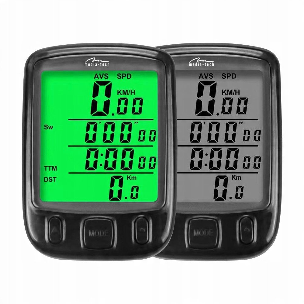 LICZNIK ROWEROWY PRZEWODOWY 28 FUNKCJI LCD DO ROWERU PRĘDKOŚCIOMIERZ IP ...