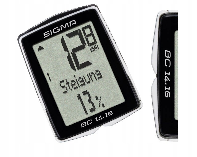 Licznik rowerowy SIGMA BC 14.16 przewodowy czarny - SIGMA SPORT | Sport ...