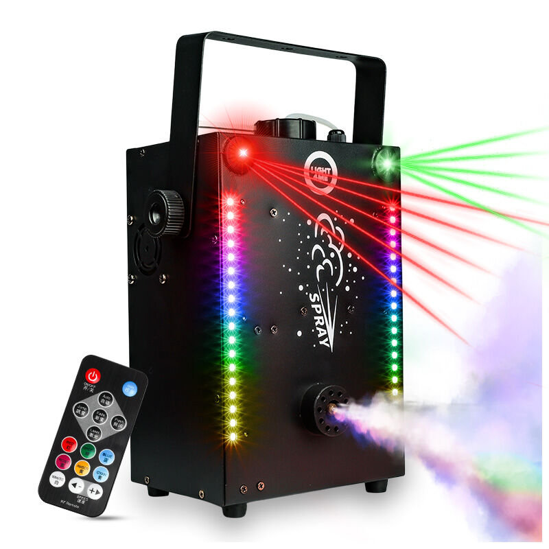 LIGHT4ME FOG LASER wytwornica dymu mgły LED efekt lasera timer pilot ...