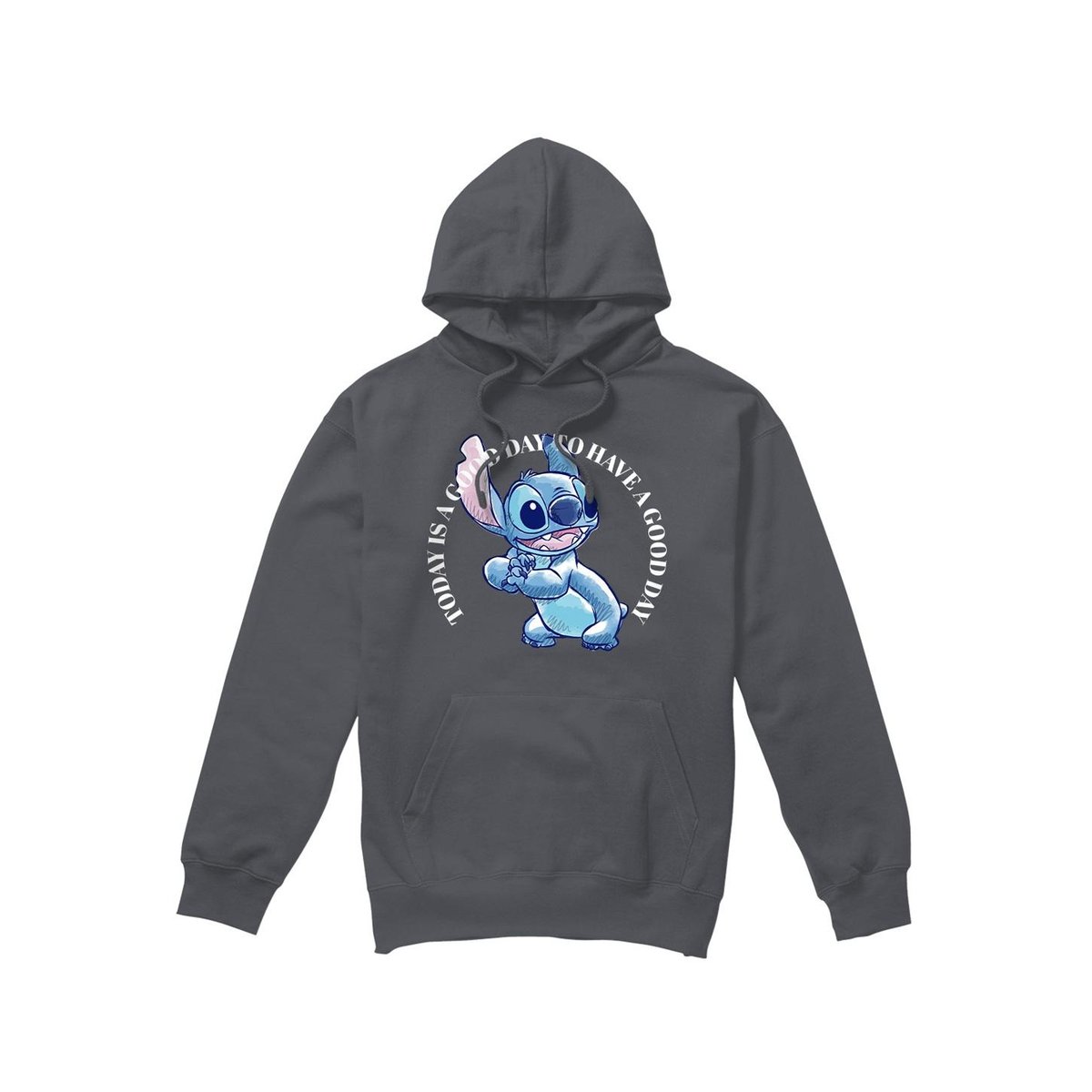 Lilo & Stitch Bluza Z Kapturem Męska Good Day (XXL (193cm) / Grafitowy ...