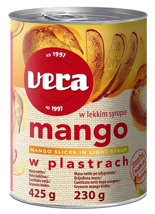 LIM VERA Mango w plastrach w lekkim syropie 425g [12] - Inna marka ...