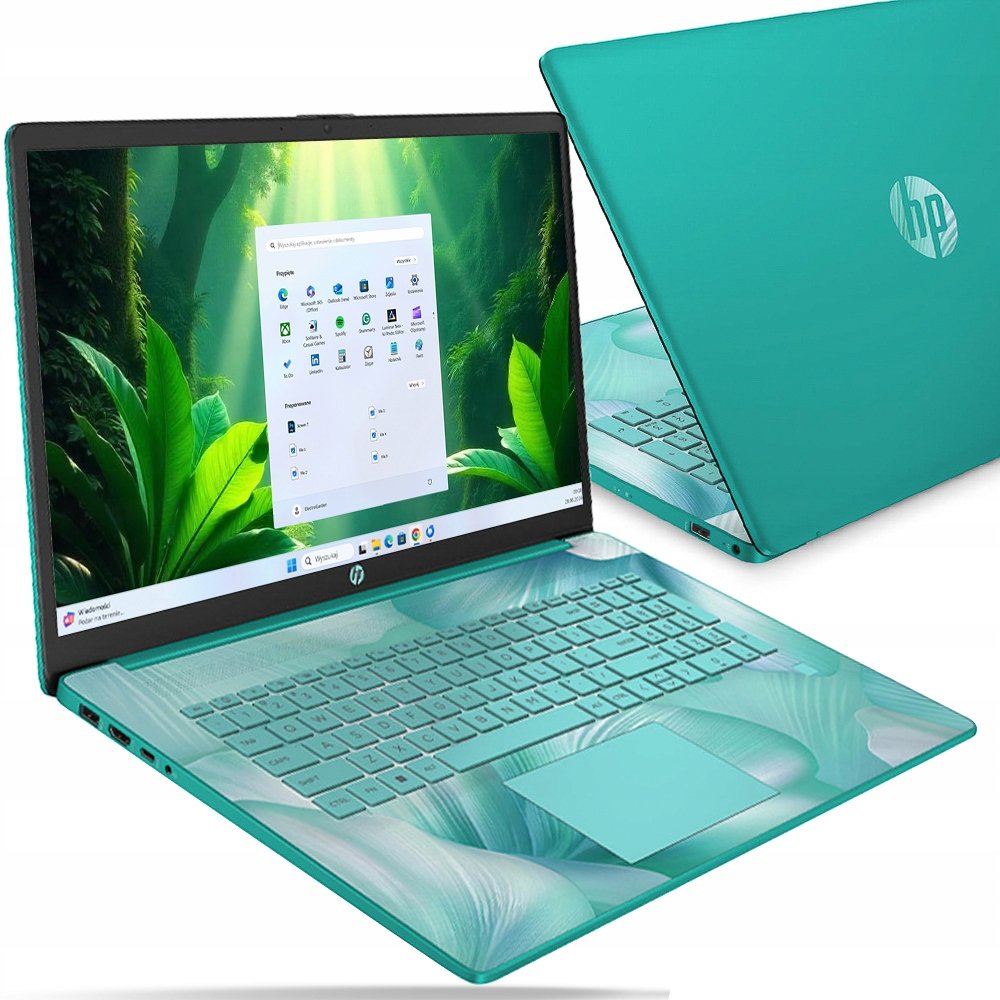 LIMITOWANY LAPTOP HP 17 QUAD CORE 16GB DDR4 512SSD HD+ BLK FP W11 ...