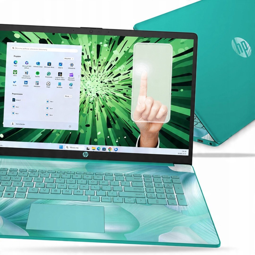 LIMITOWANY LAPTOP HP 17 QUAD CORE 4GB 1TB SSD HD+ DOTYKOWY EKR BLK FP ...