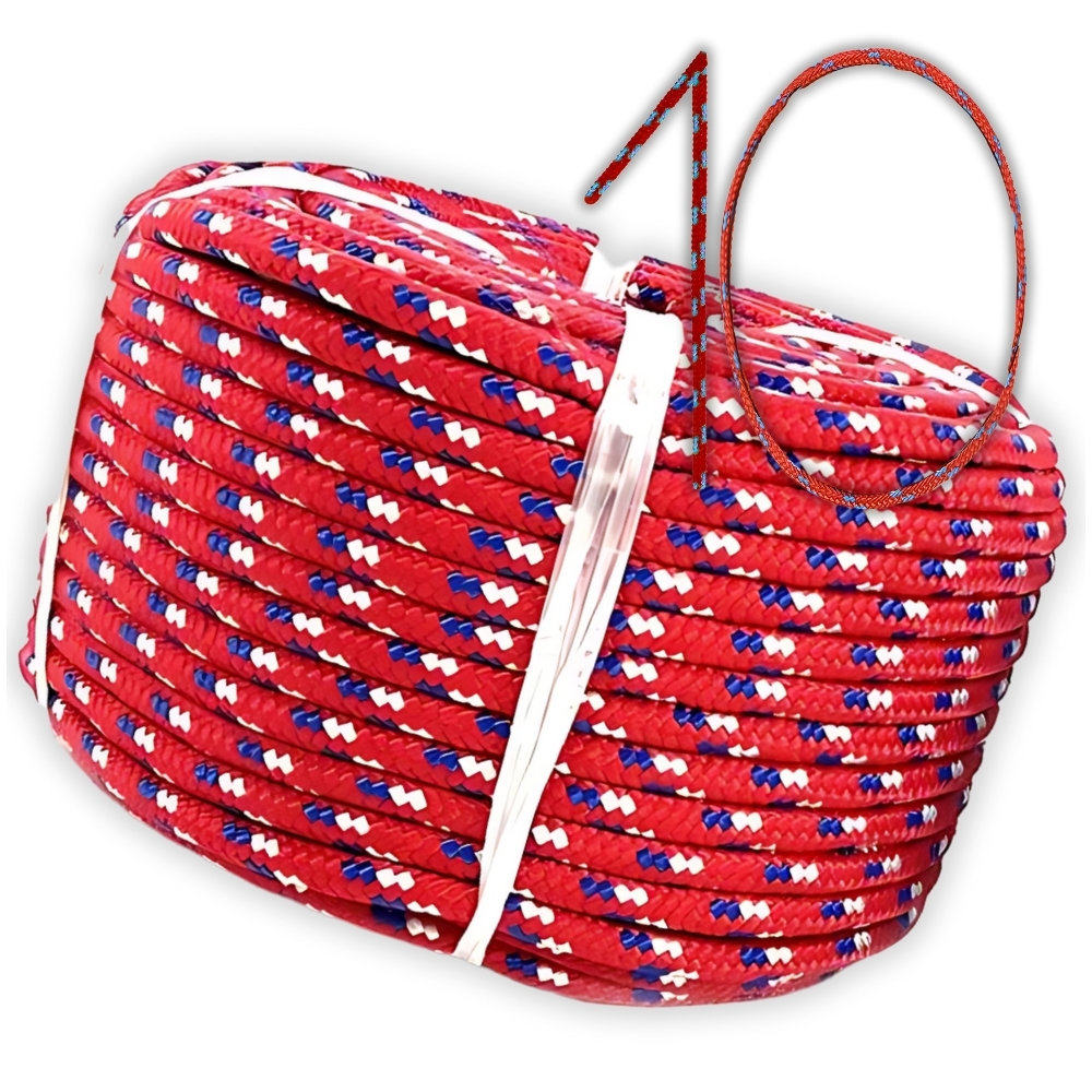 Lina polipropylenowa 10mm 30m czerwony - Zolta | Sport Sklep EMPIK.COM