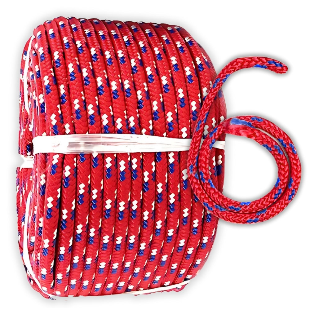 Lina polipropylenowa 6mm 50m czerwona - Zolta | Sklep EMPIK.COM