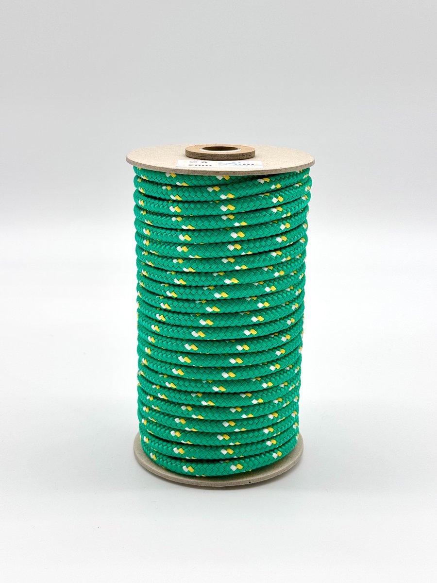 Lina polipropylenowa, sznurek polipropylenowy, pleciony, Zielona 6mm x 20m - Lumi - producent ...