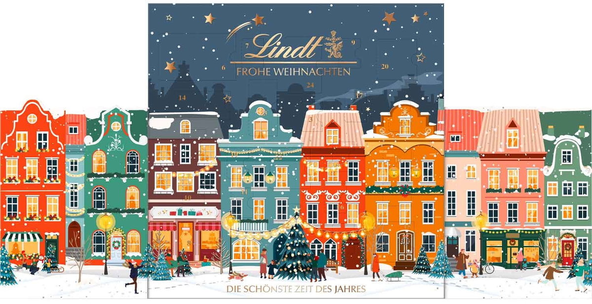 LINDT kalendarz adwentowy Winterhäuser 153g - Inna marka | Sklep EMPIK.COM
