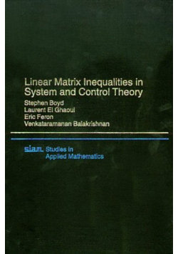Linear Matrix Inequalities in System & Control Theory - Stephen Boyd | Książka w Empik