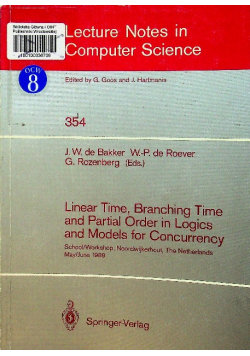 Linear time branching time and partial order in logics and models for concurrency - | Książka w ...