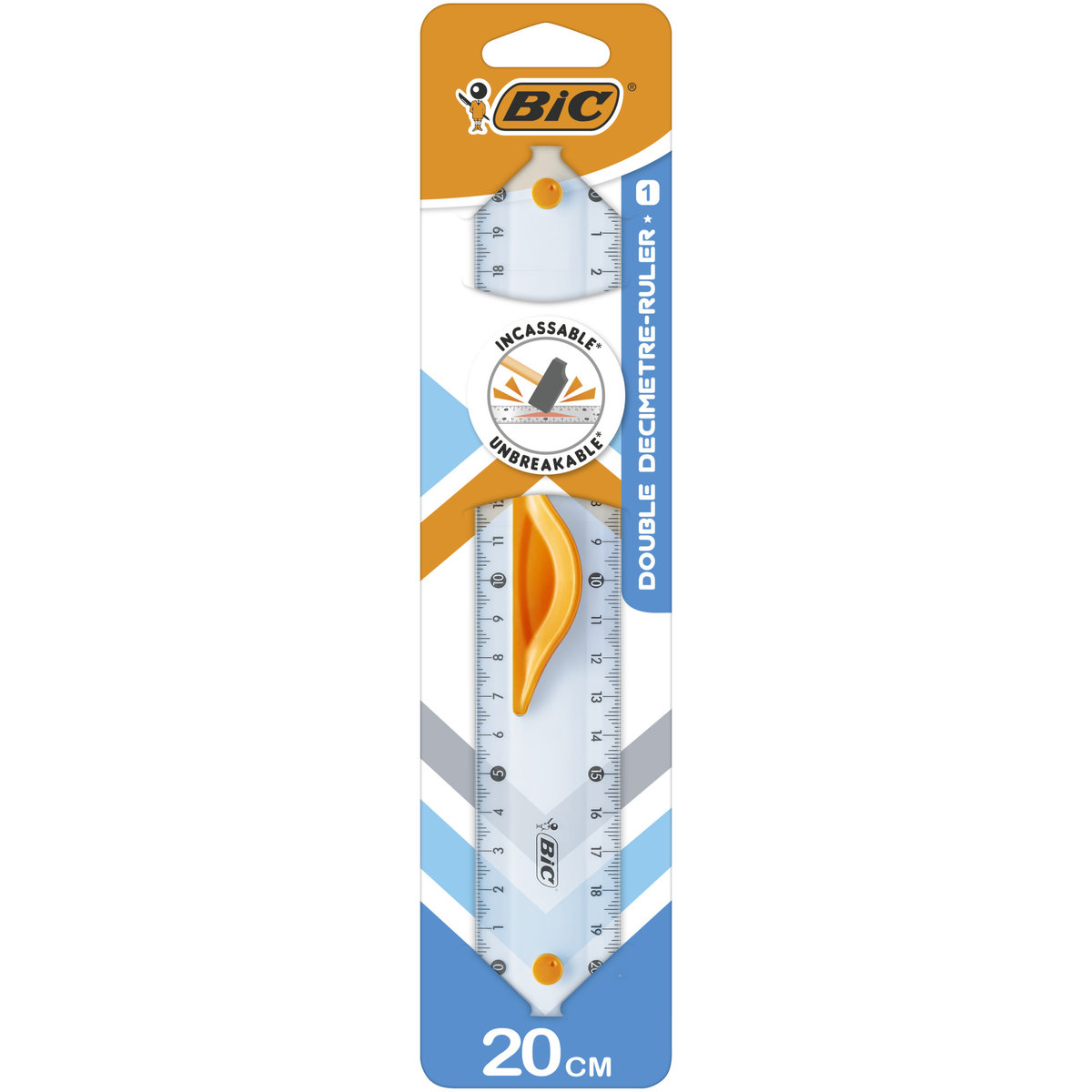 Linijka 20 cm, Double Ruler, BIC - BIC | Sklep EMPIK.COM