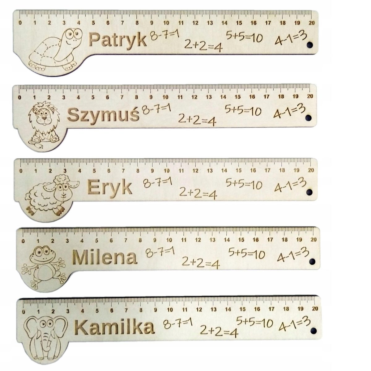 Linijka 5szt pasowanie na ucznia dzieci klasy - Inna marka | Sklep ...