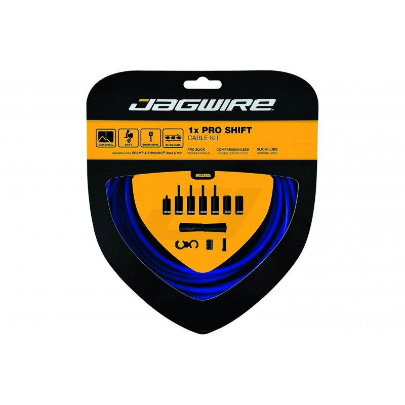 Linka przerzutki z pancerzami JAGWIRE PRO SHIFT x1szt linka nierdzewna/ szosa/MTB niebieski ...