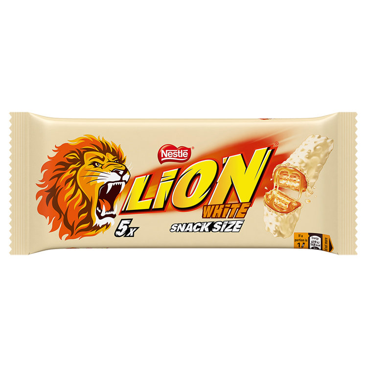 Lion, baton karmelowy w białej polewie, 5 x 30g - Nestle | Sklep EMPIK.COM