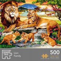 Lion Family 500 Piece Jigsaw Puzzle - Jigsaw | Sklep EMPIK.COM