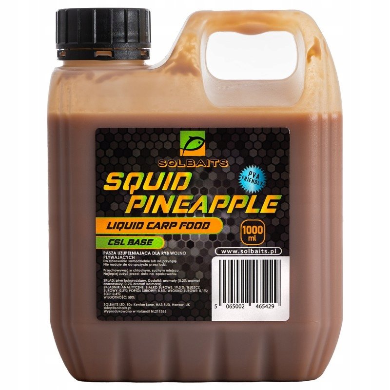Liquid Food SQUID PINEAPLE 1 litr - Solbaits | Sport Sklep EMPIK.COM