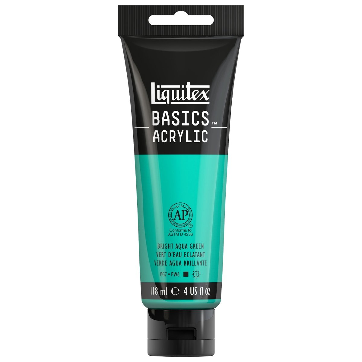 Liquitex Basics, farba akrylowa, 118 ml, 660 Bright aqua green ...