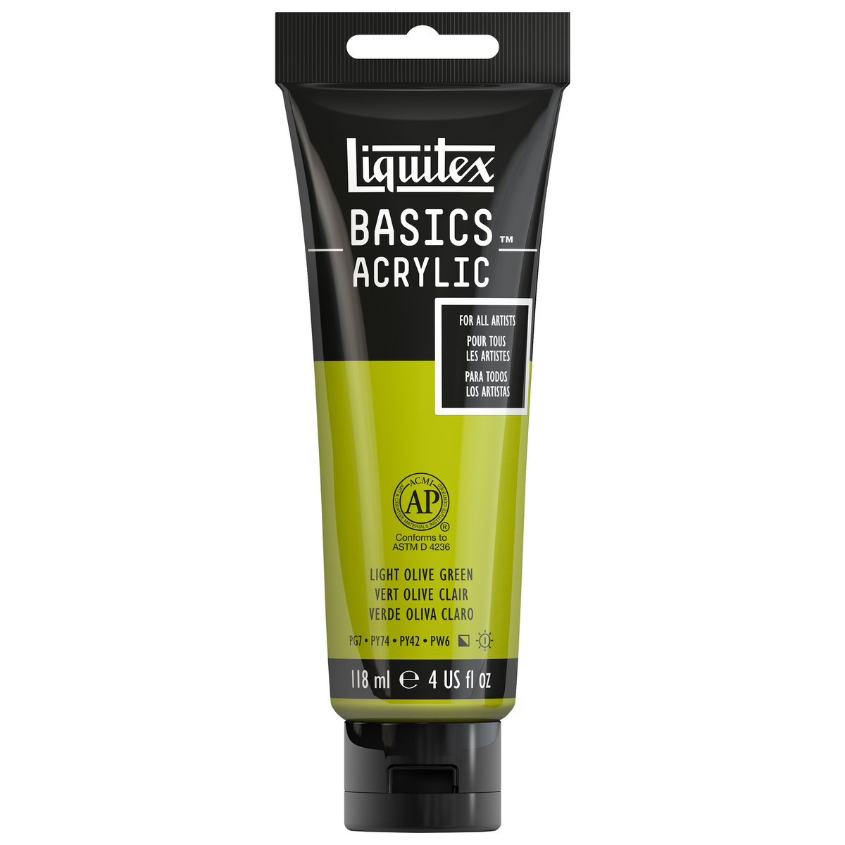 Liquitex Basics, farba akrylowa, 118 ml, kolor 218 Light Olive Green ...