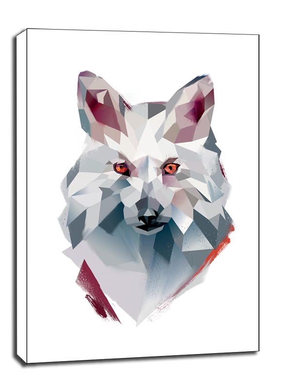 lis biały - obraz na płótnie 20x30 cm - Galeria Plakatu | Sklep EMPIK.COM