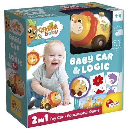 Lisciani, Carotina Baby, Lew-samochodzik i gra logiczna - Carotina ...