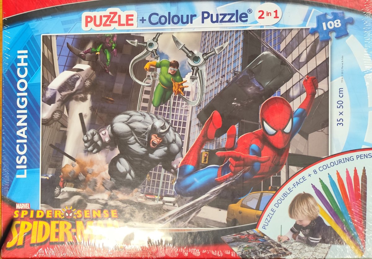 Liscianigiochi Puzzle 39845 - Spider-Man, 108el Marvel - Lisciani ...