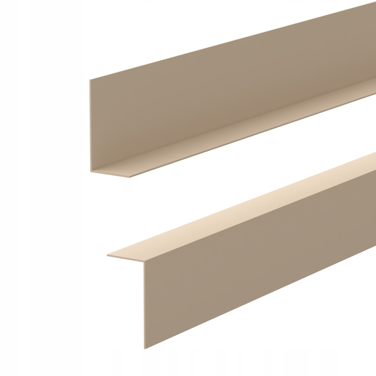 Listwa podłogowa Loft, Modern-twarde PVC, beż 200 cm 15x15 mm ...