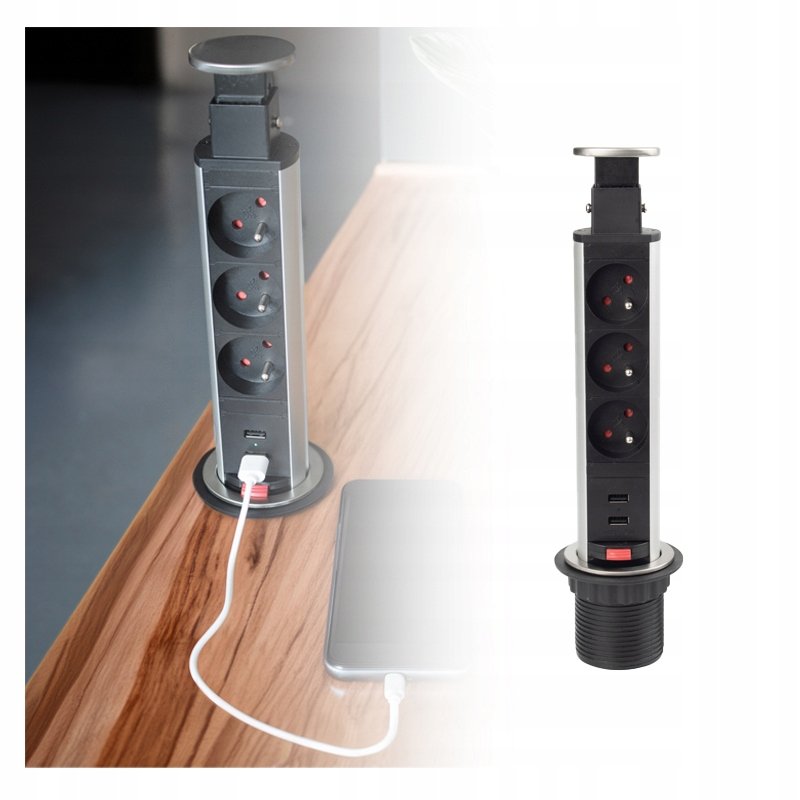 Listwa Zasilająca Design Light Liftbox Usb 5 Gniazd 1,8 M Srebrny - MagicLED | Sklep EMPIK.COM