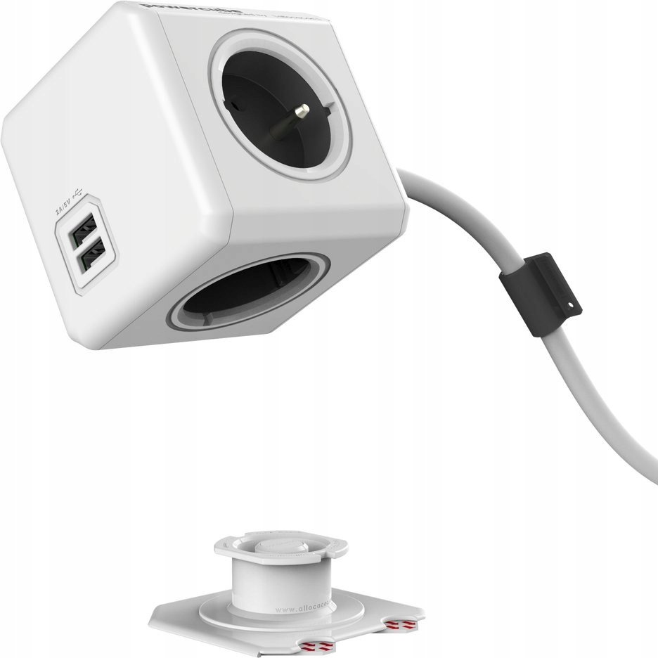 Listwa Zasilająca Kostka Rozdzielacz 4-Gniazda Porty Usb +Usb-C Kabel 1 - ALLOCACOC | Sklep ...