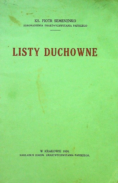 Listy Duchowne 1924 r. - W opisie | Książka w Empik