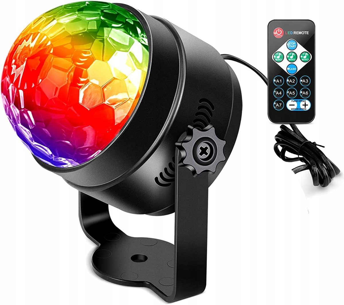 Litake Kula Disco Z Pilotem Led Rgb - Inny producent | Muzyka Sklep ...