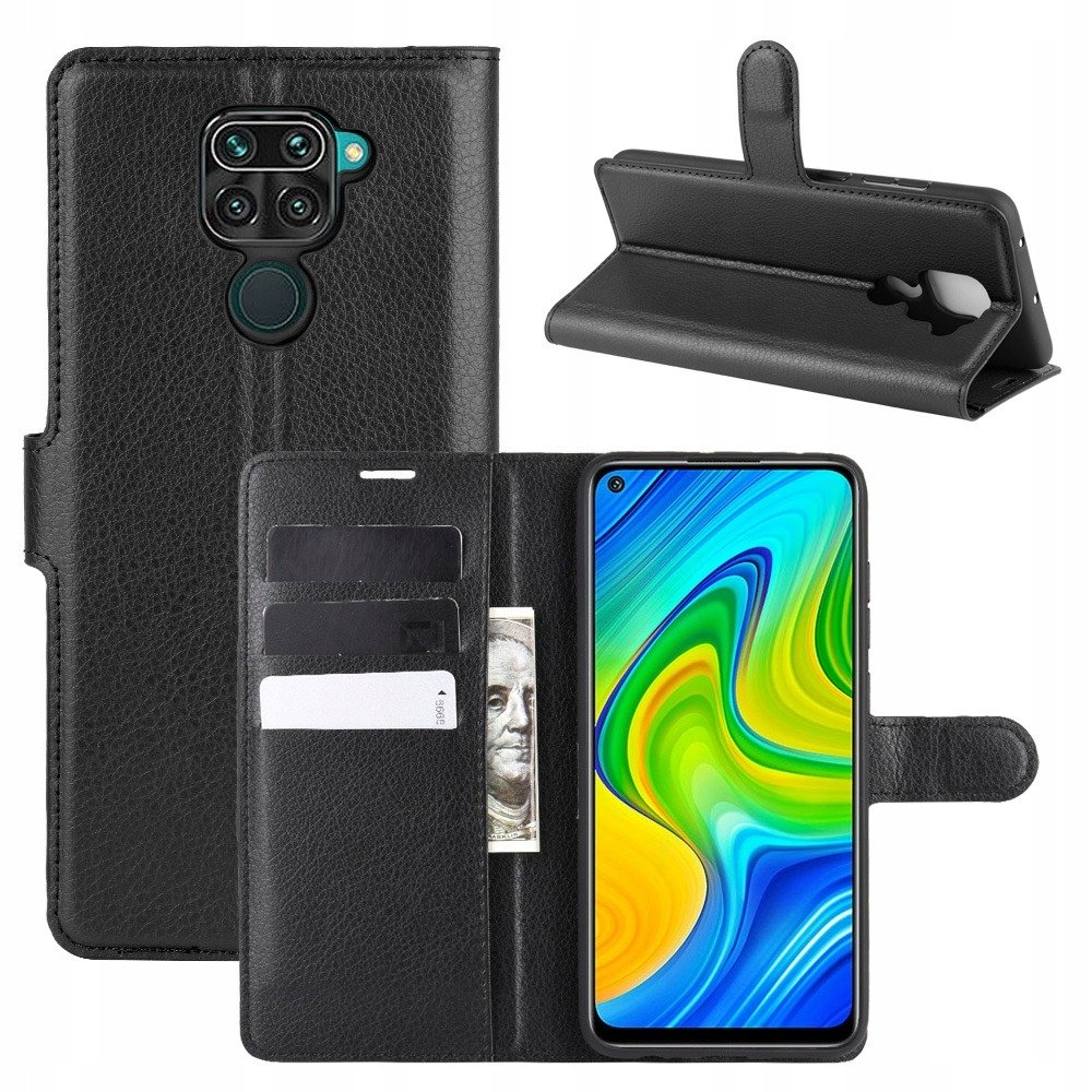 Litchi Redmi Note 9 Czarny - Litchi | Sklep EMPIK.COM