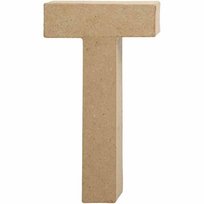 Litera "T", Papier Mache, 20,5 cm - Creativ Company | Sklep EMPIK.COM