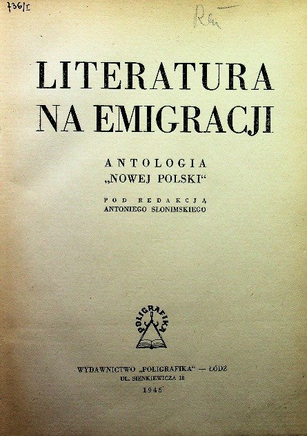 Literatura na emigracji 1946 r. - W opisie | Książka w Empik