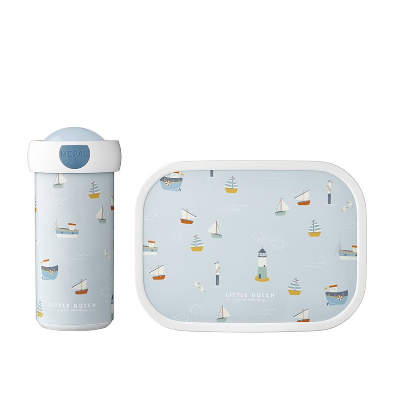 Little Dutch Lunchbox i bidon dla dzieci 300ml Sailors Bay - Little ...