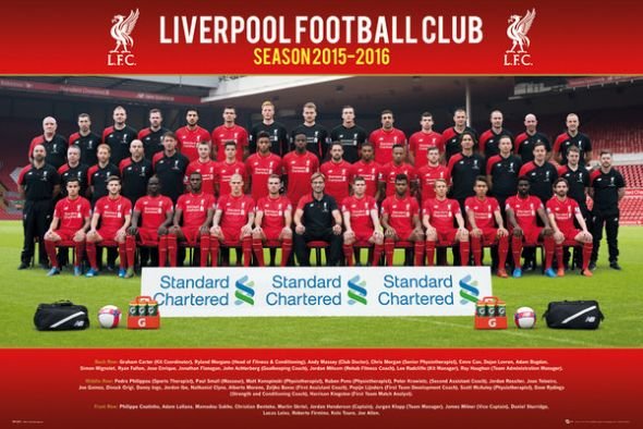 Liverpool F.C. (Team Photo 2015/2016) - plakat 91,5x61 cm - Liverpool ...