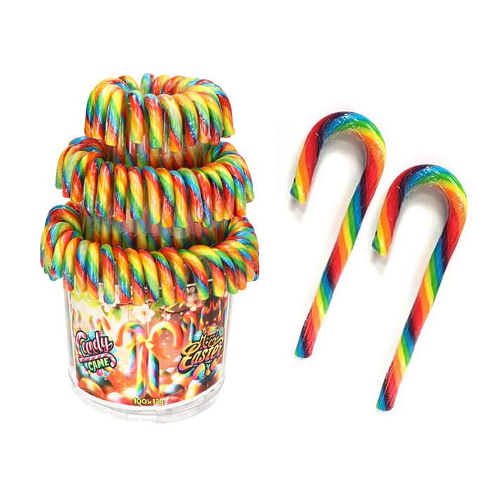 LIZAKI LASKI ŚWIĄTECZNE NA CHOINKĘ CANDY CANE 100SZT LIZAK LASKA ...