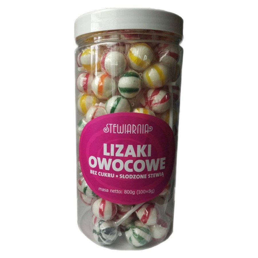 Lizaki owocowe bez cukru, 800g - Stewiarnia | Sklep EMPIK.COM