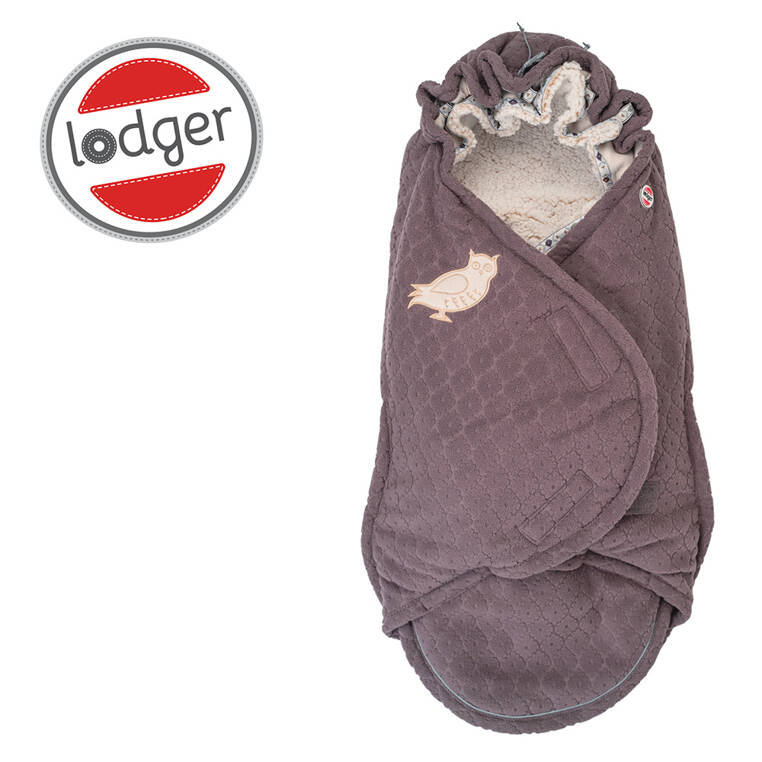 Lodger Polarowy zimowy śpiworek do wózka wrzosowy Fleece Mauve - Lodger ...