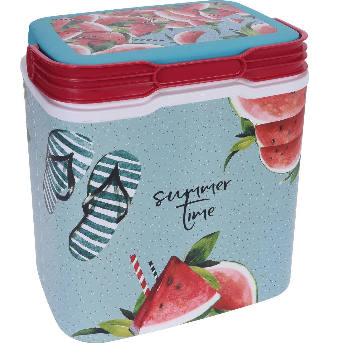 Lodówka turystyczna EH EXCELLENT HOUSEWARE Cooler, niebiesko-czerwona ...