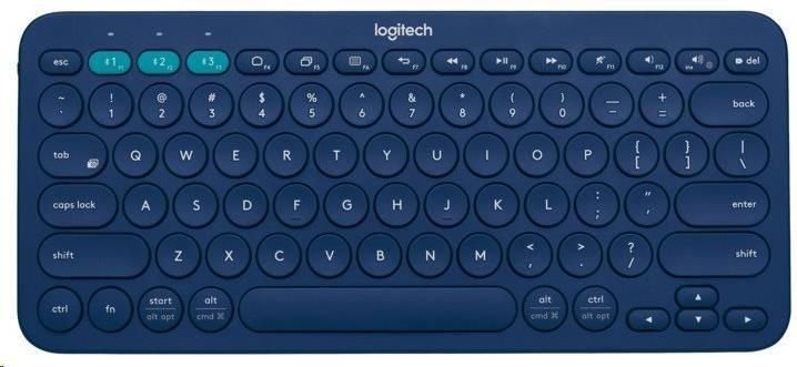 LOGITECH K380 Multi-Device BT Niebieska - Logitech | Sklep EMPIK.COM