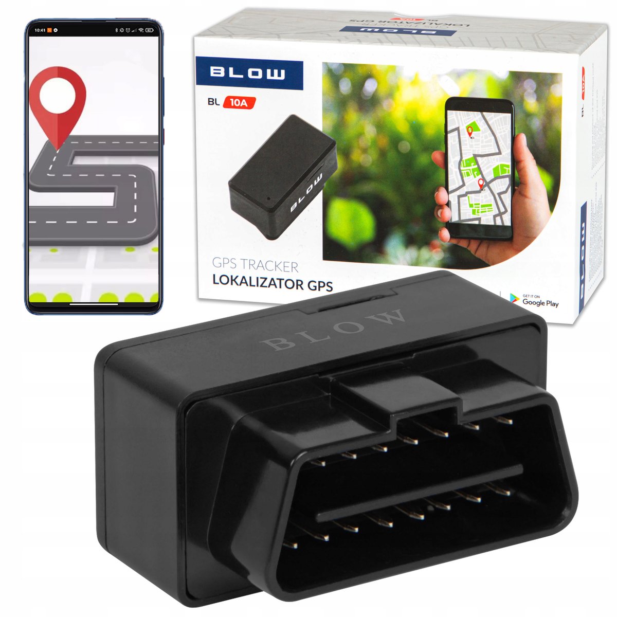 LOKALIZATOR GPS GNIAZDO OBD BEZ ABONAMENTU SAMOCHÓD ŚLEDZENIE NA KARTĘ ...