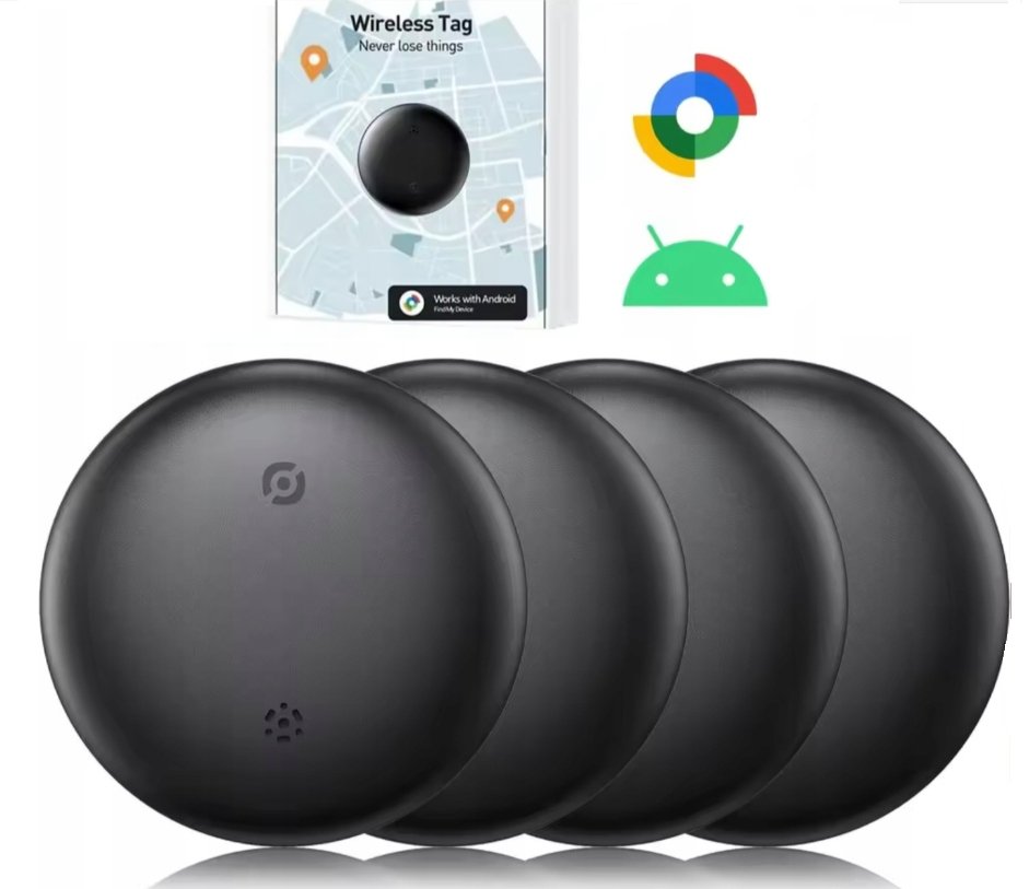 Lokalizator Rzeczy Smart Tag Bluetooth ZESTAW 4 SZTUK Czarny - Eurotech ...
