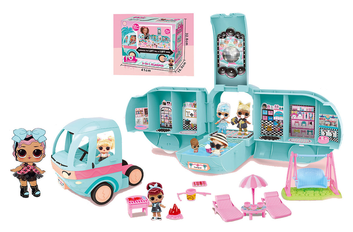 LOL Kamper AUTOBUS Surprise Glamper 25pcs L.O.L - Tobbi-Toys | Sklep ...