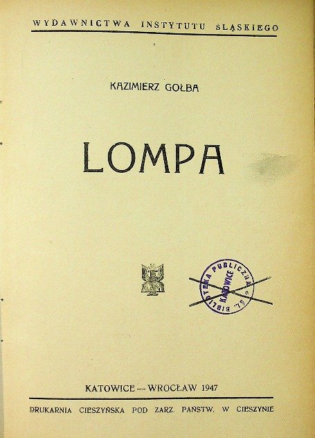 Lompa 1947 r. - W opisie | Książka w Empik