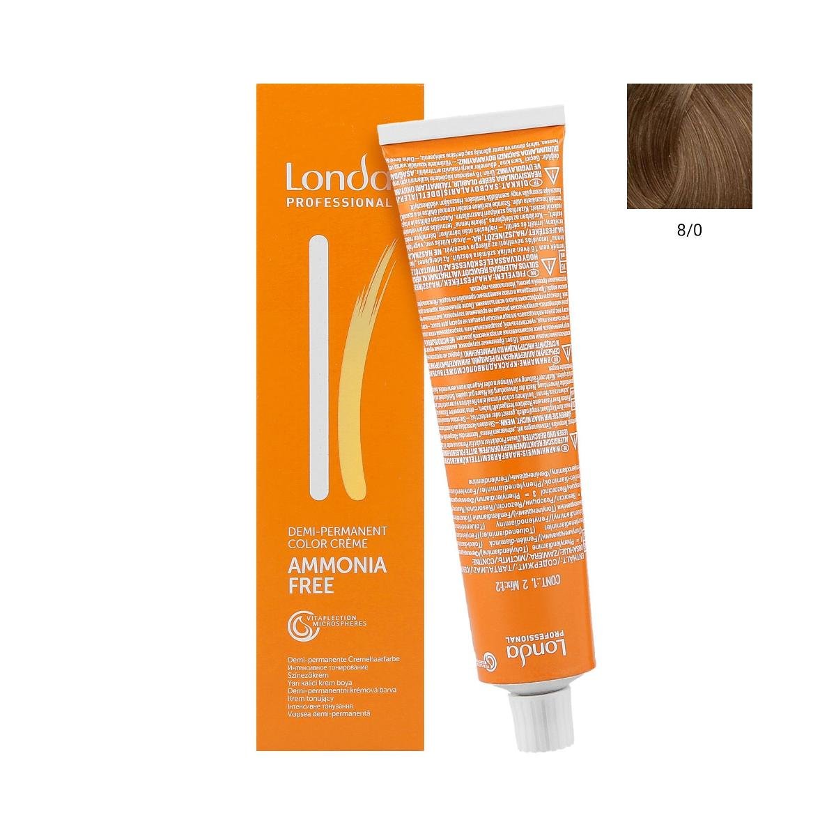 Londa, Londacolor Toning Cream, krem tonujący do włosów (8/0), 60 ml ...
