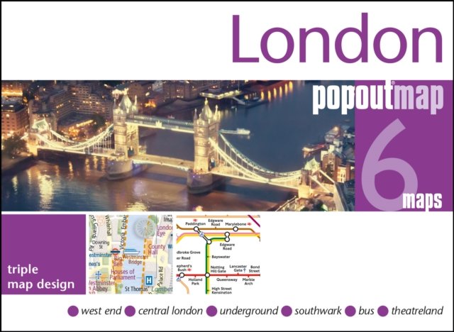 London PopOut Map: 3 PopOut maps in one handy, pocket-size format ...