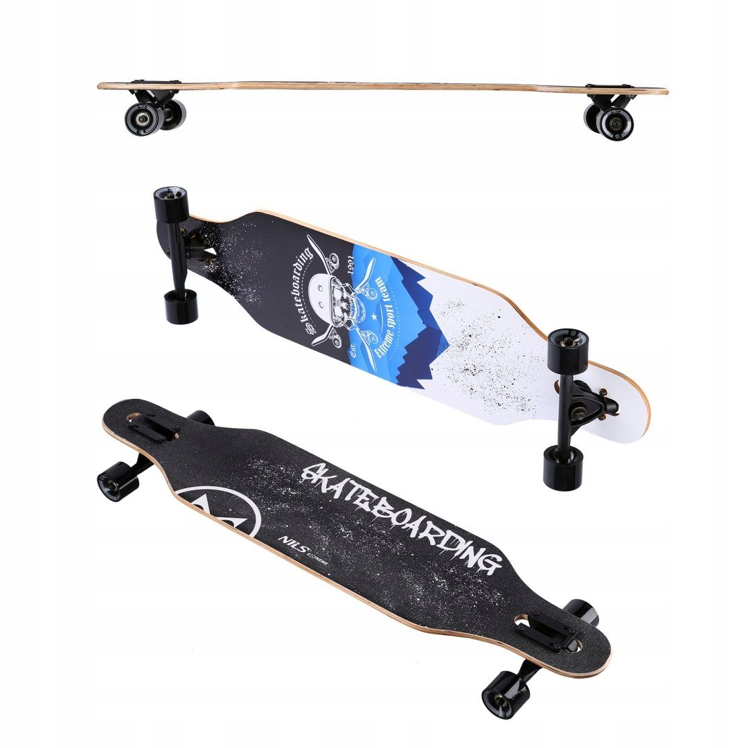 LONGBOARD SKULL WOOD SKATE NILS EXTREME - NILS Extreme | Sport Sklep ...
