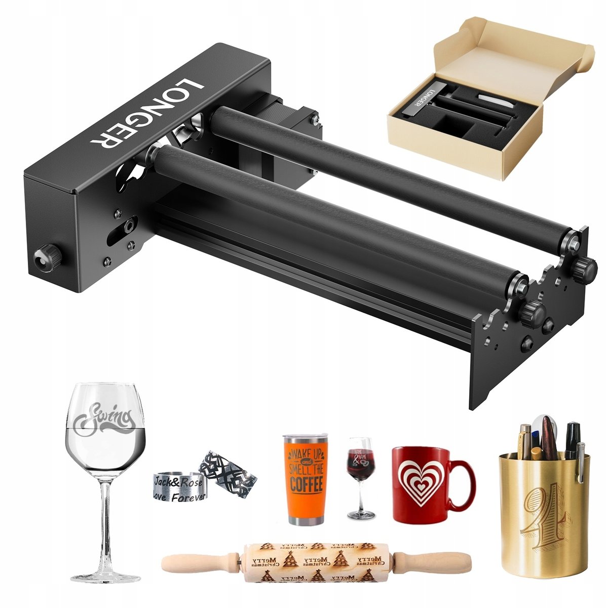 LONGER wał obrotowy osi Y lasera, obrót 360° Wał obrotowy - Inna marka | Sklep EMPIK.COM