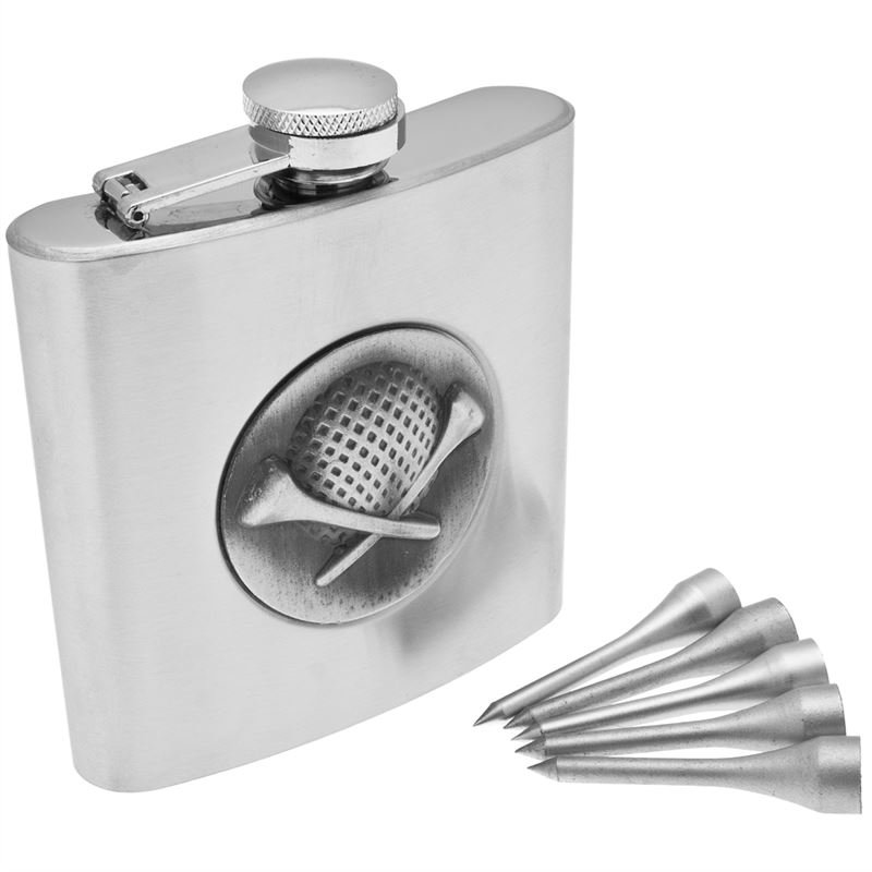 Longridge Hip Flask and Tees piersiówka z motywem golfowym - Inny ...